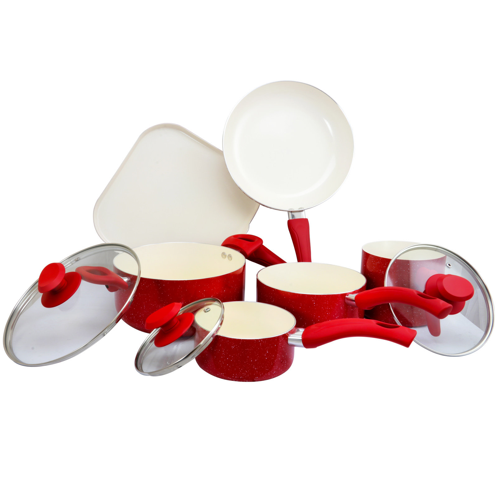 Oster Cocina San Jacinto 9 Piece Aluminum Non Stick Cookware Set ...