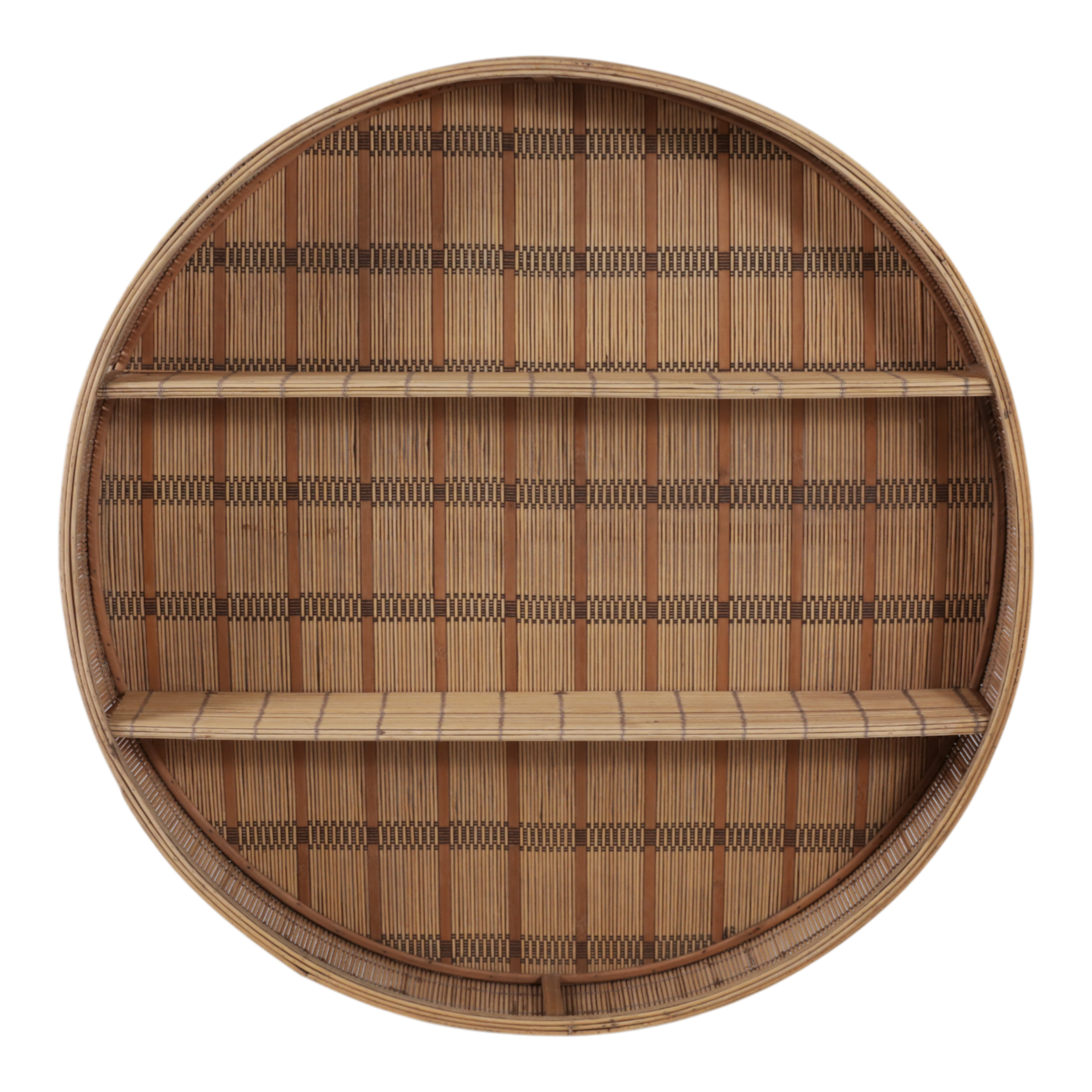 Birch Lane™ 5"Wx31" Diameter, Bamboo Wall Shelf, Natural Finish, Rustic ...