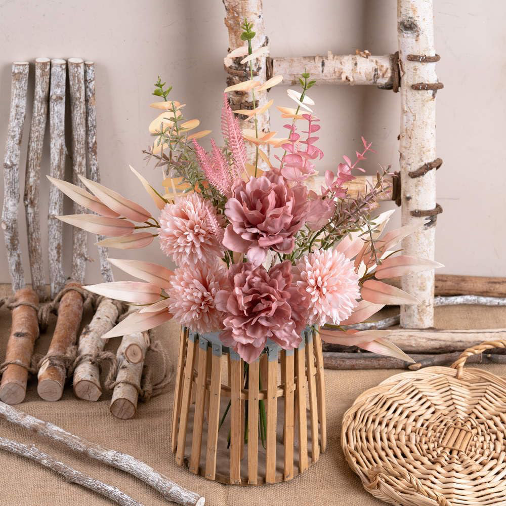 ToccoLeggero Artificial Fake Flowers Plants Silk Flower Arrangements ...