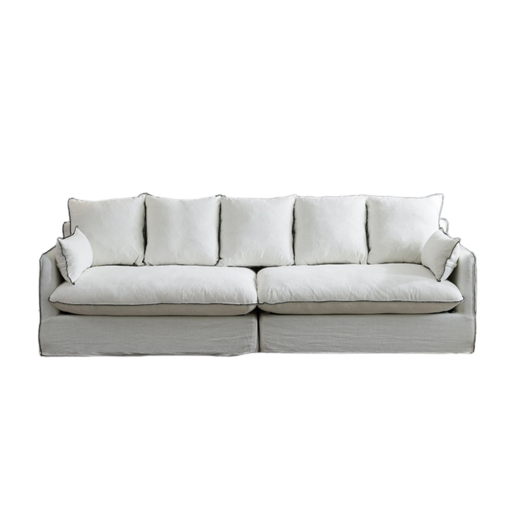 Danbenla design Modern Simple White Sofa Upholstered Sofa | Wayfair