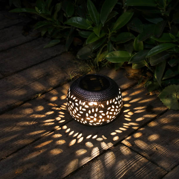 Crosslight Bronze Solar Powered Integrated LED Fence Post Cap Pack ...