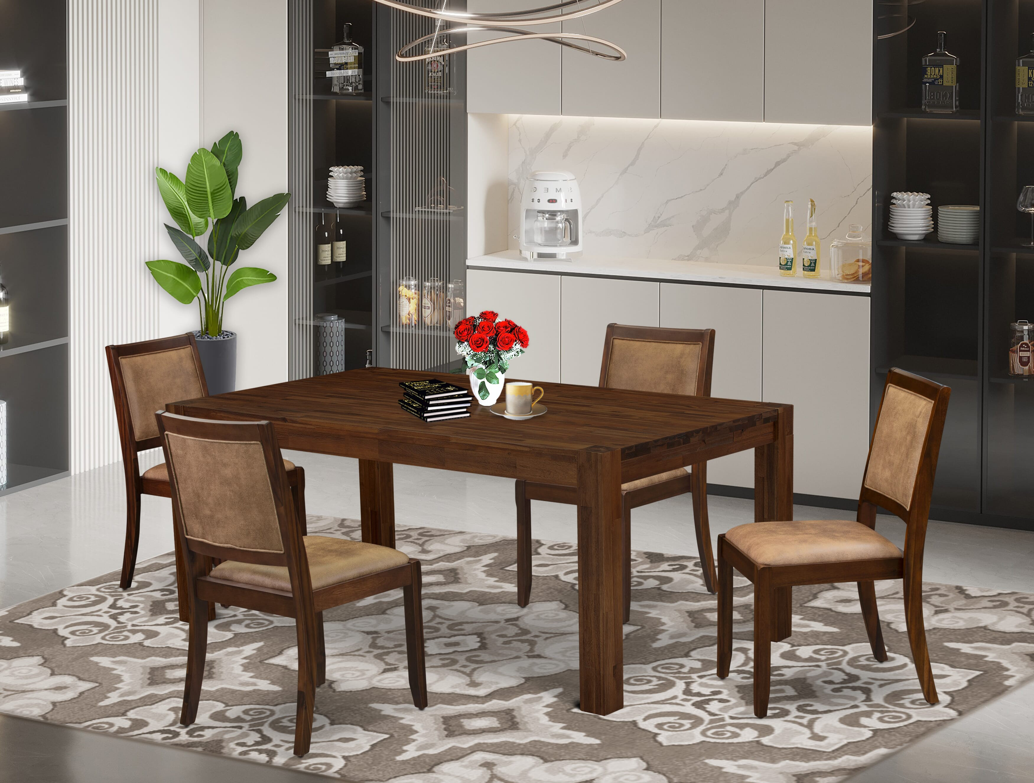 Red Barrel Studio® Dining Table Set included a Rectangular Kitchen ...