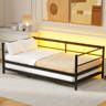 Trent Austin Design® Twin Metal Daybed with LED Light & Adjustable Pop ...