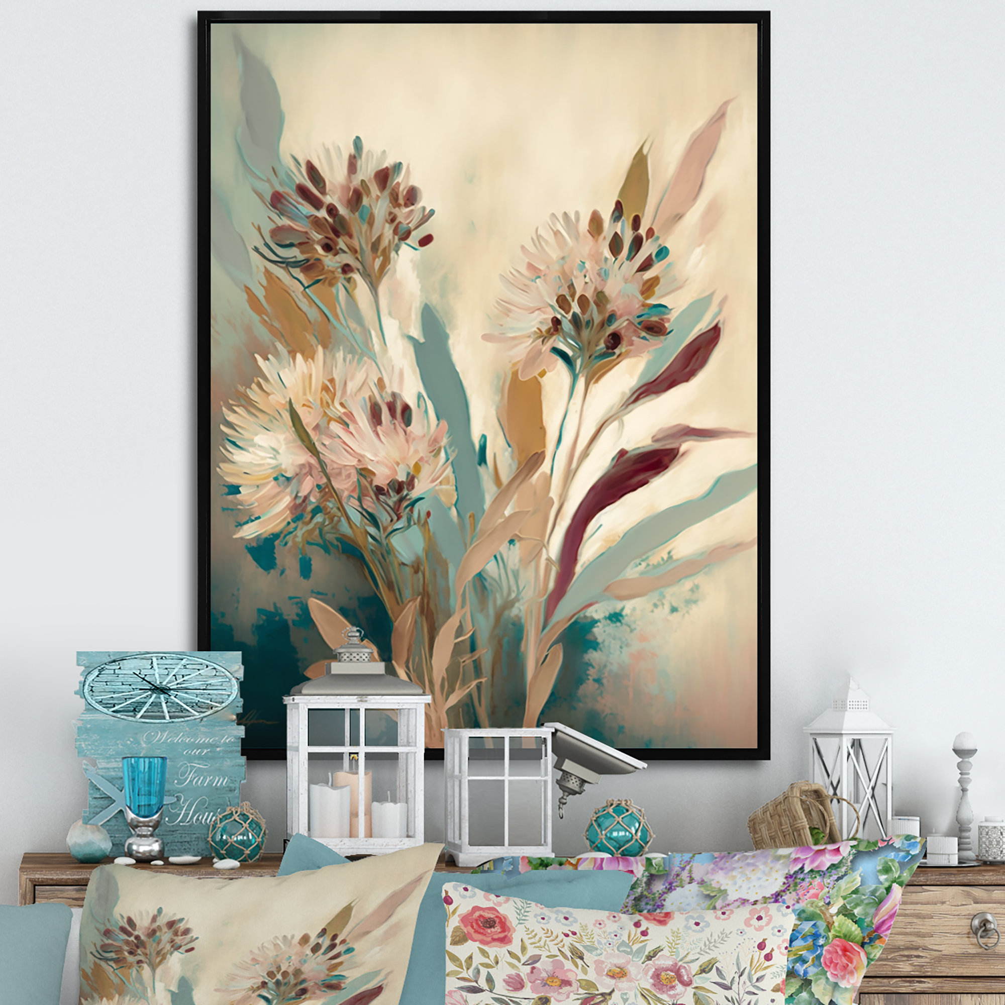 Red Barrel Studio® Wild Flowers In Faded Vintage Colours VI - Floral ...