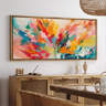IDEA4WALL Colorful Burst Bright Abstract Living Room Decor Extra Large ...