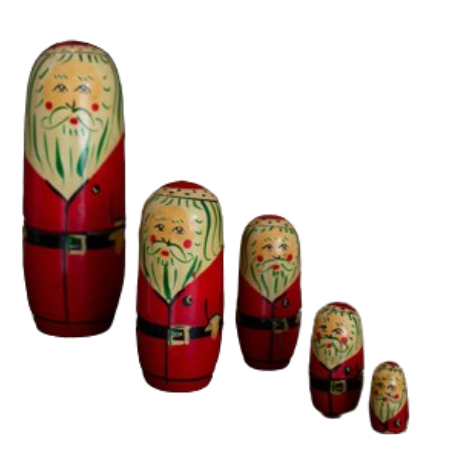 The Holiday Aisle® SET OF FIVE NESTING SANTA DOLLS & Reviews - Wayfair ...