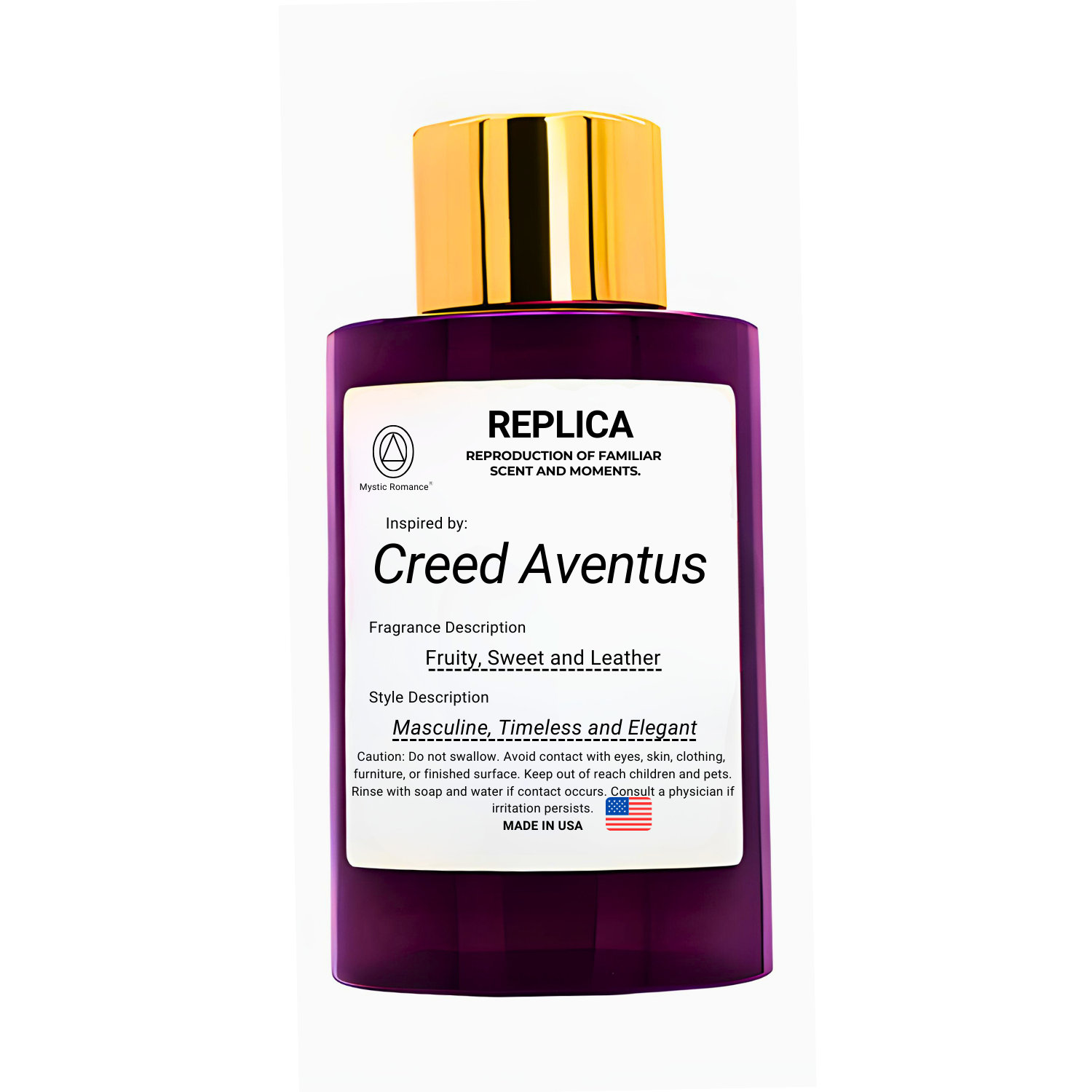 Mystic Romance Inspired By Creed Aventus Aroma Oil Blend Plastic Purple ...