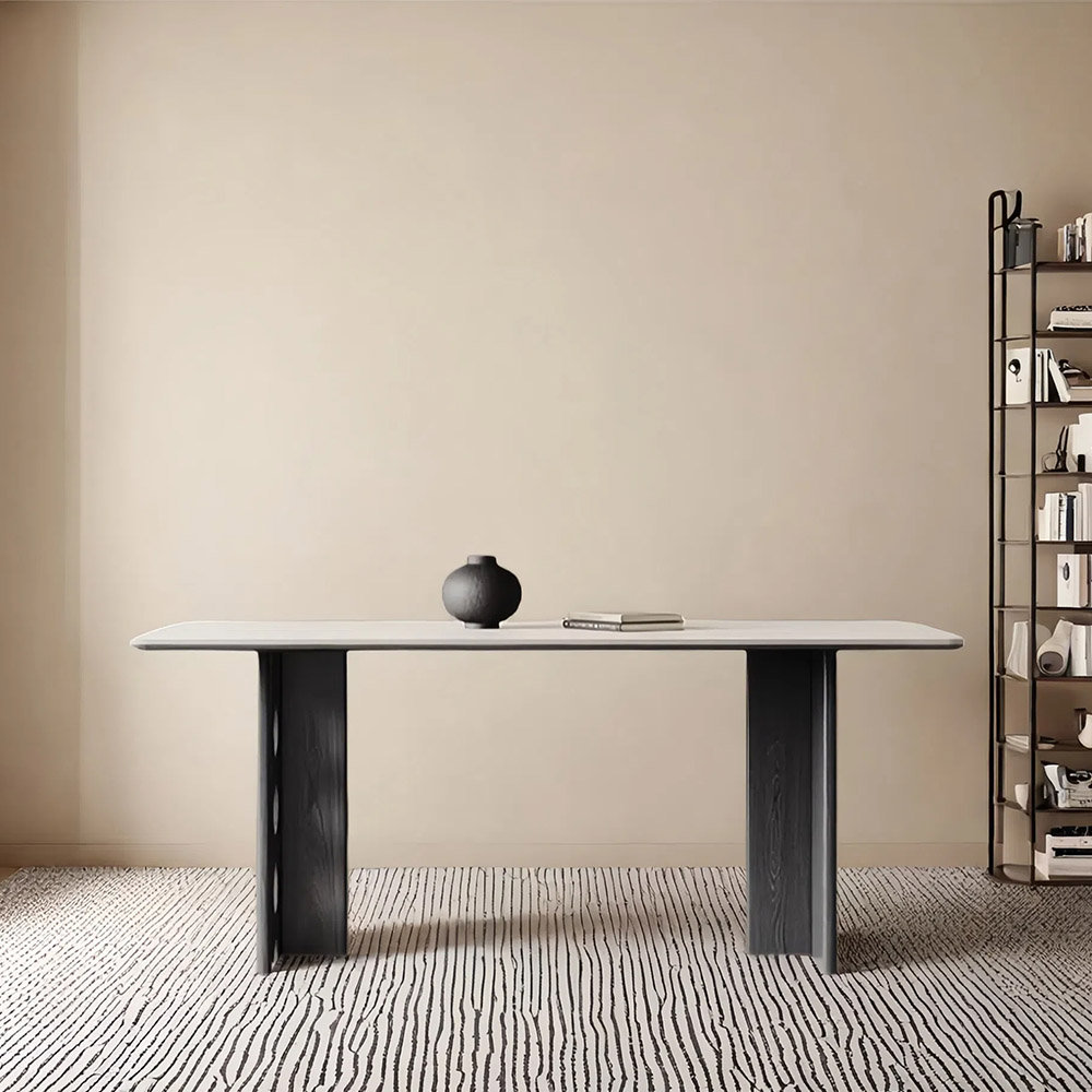 Ebern Designs Retro new rectangular rock plate dining table | Wayfair