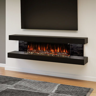 Evolution Fires Studio 7 - 84-Inch Wall Mounted Electric Fireplace ...