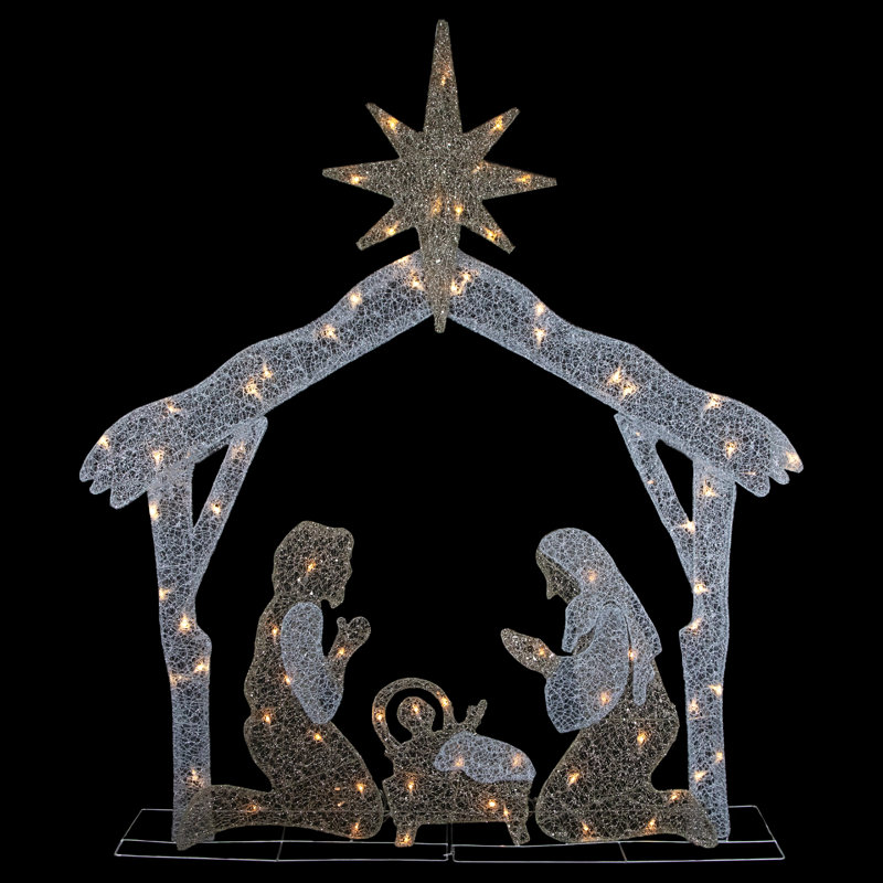 Northlight Seasonal Holy Family Nativity Scene Lighted Display | Wayfair