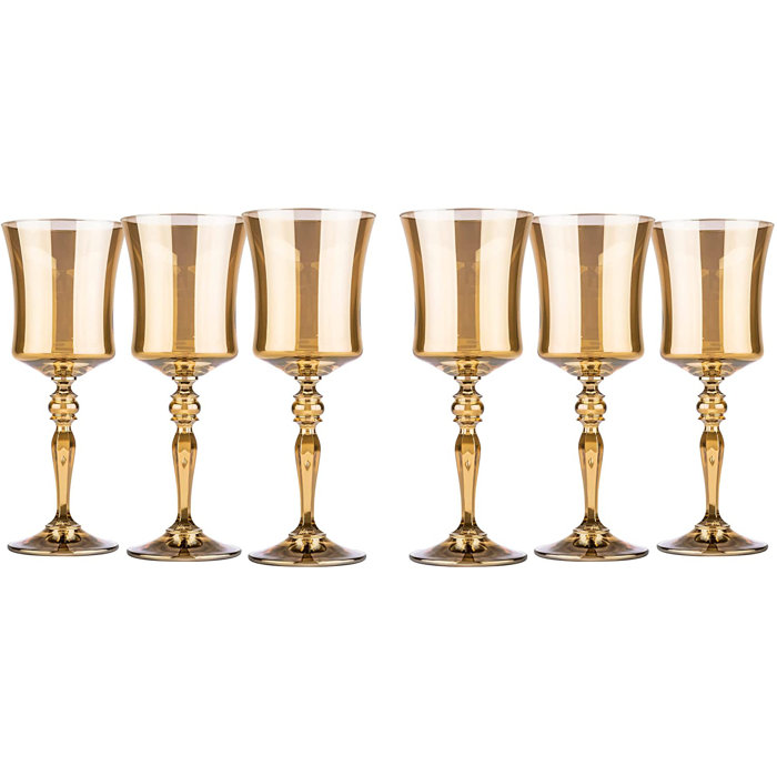 Rosdorf Park Drayce 8.25oz. Handmade Wine Glass Set | Wayfair