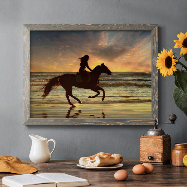 WexfordHome Wave Runners V Framed On Canvas Print | Wayfair