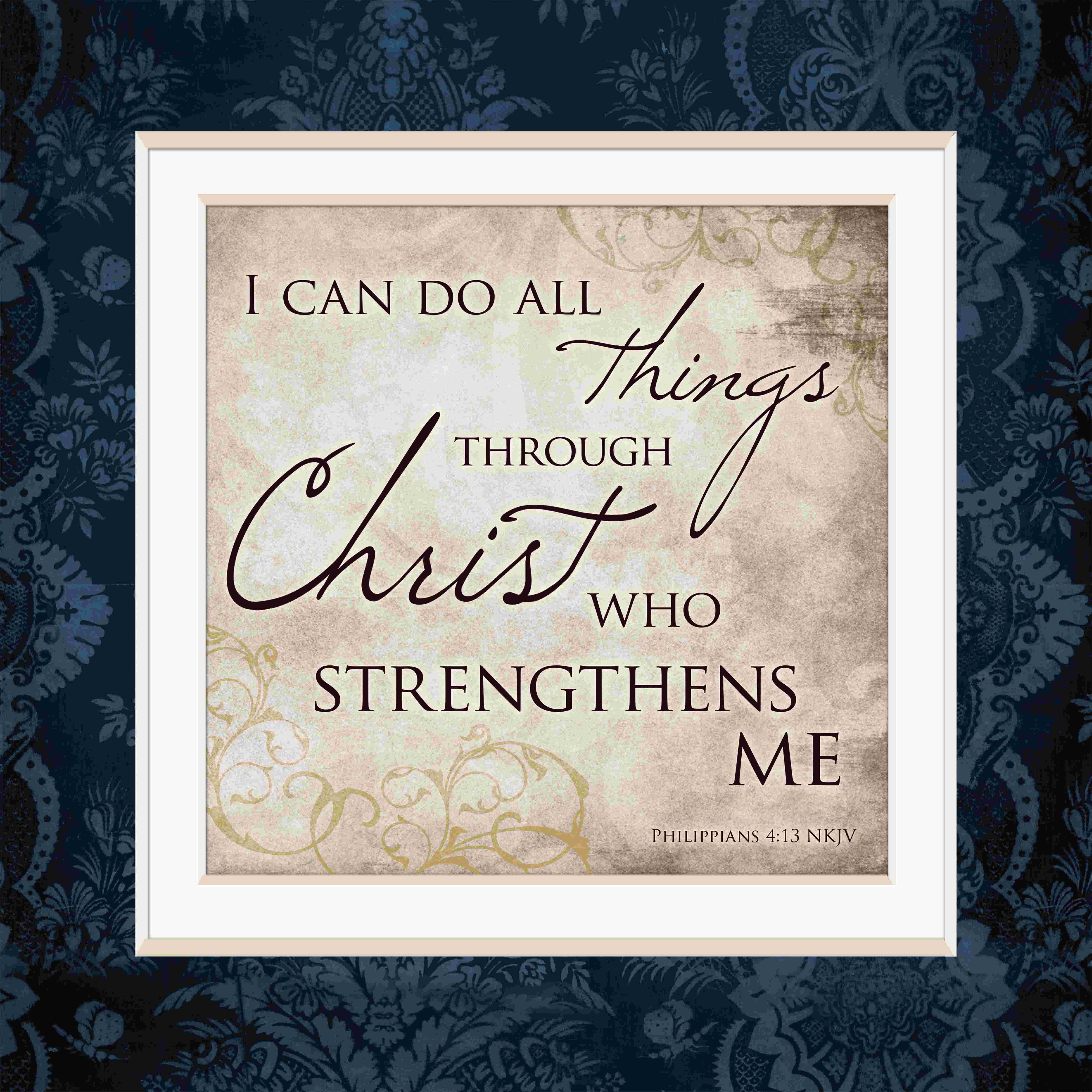 Trinx I Can Do All Things Christ - Wrapped Canvas Graphic Art | Wayfair