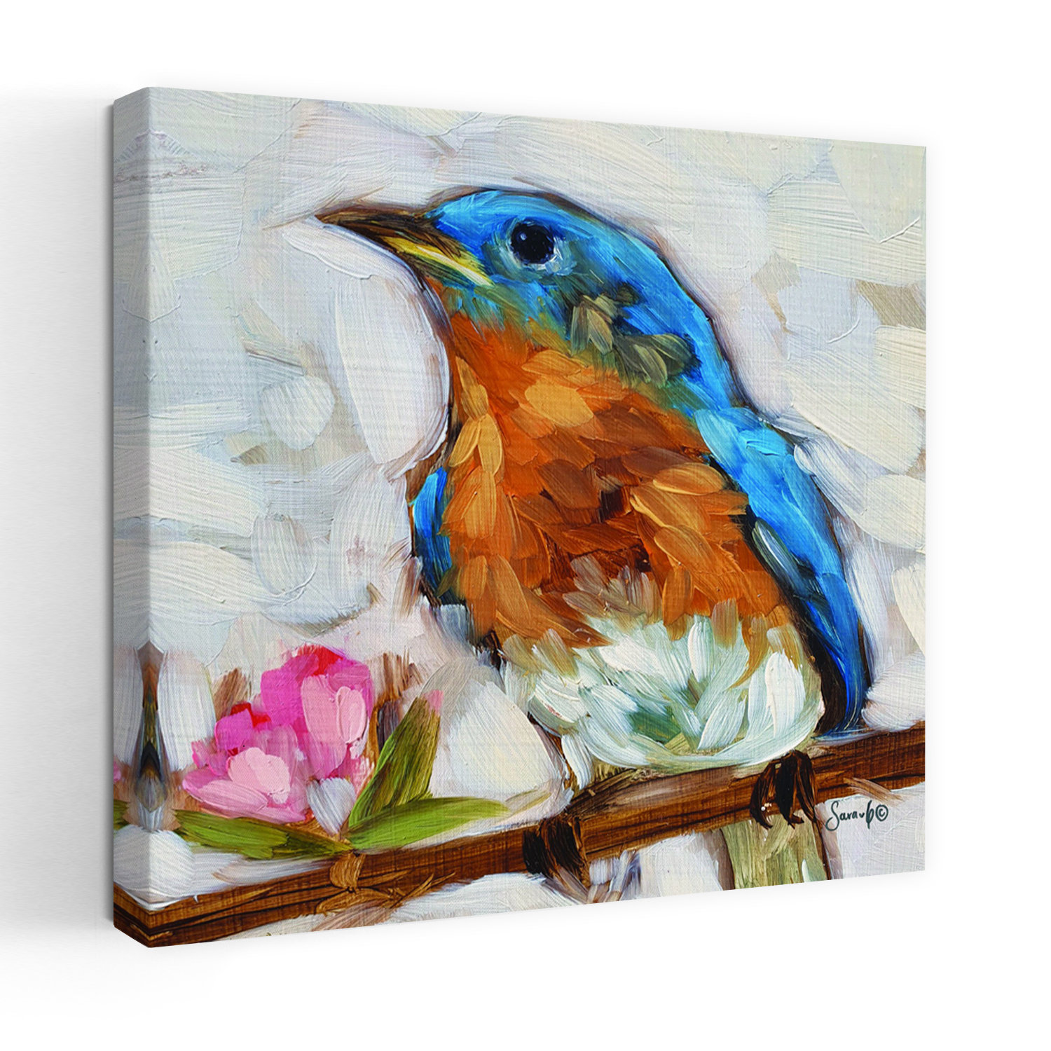 Ophelia & Co. Contemporary Mr Bluebird With Bird Bluebird Art | Wayfair