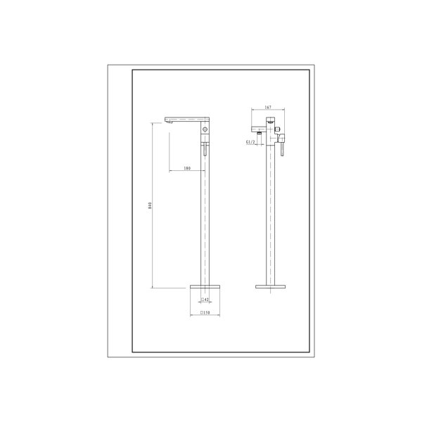 K-Vit Pure Freestanding Bath Shower Mixer | Wayfair.co.uk