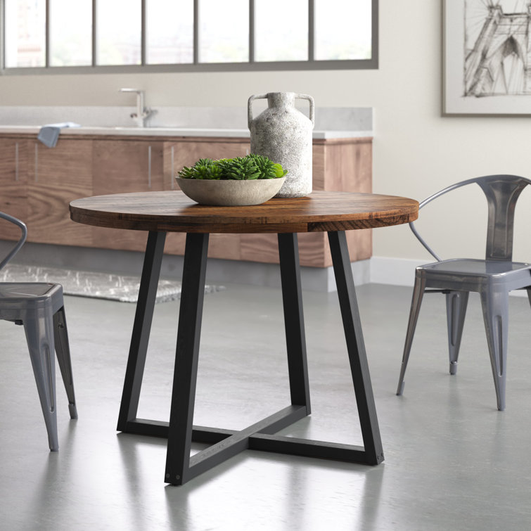 Mercury Row® Amarapal Pine Round Unfinished Solid Wood Dining Table ...