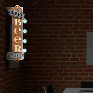 17 Stories Valmar Craft Beer LED Marquee Sign & Reviews | Wayfair