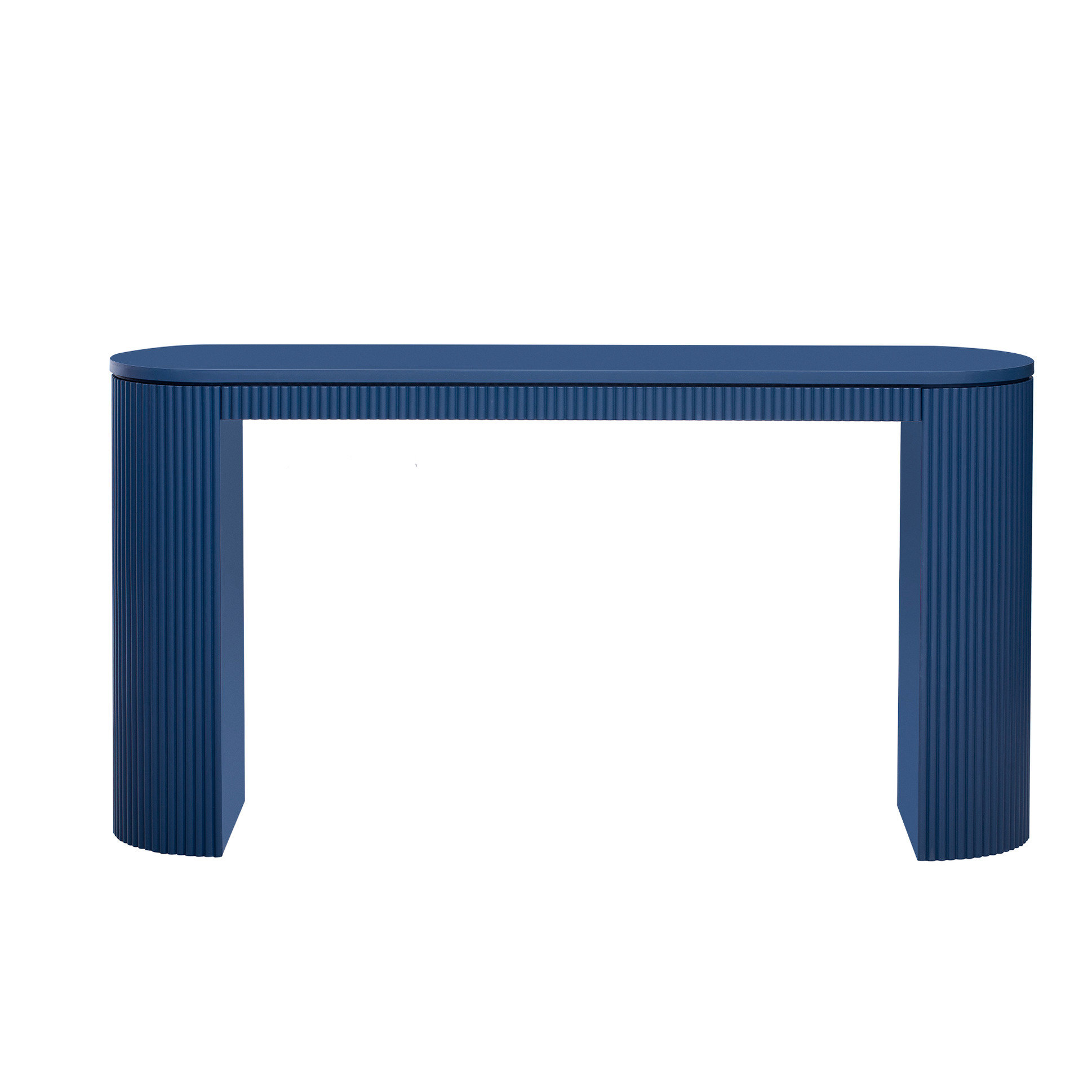 Latitude Run® Console Table With Spacious Top In Navy For Study Room ...