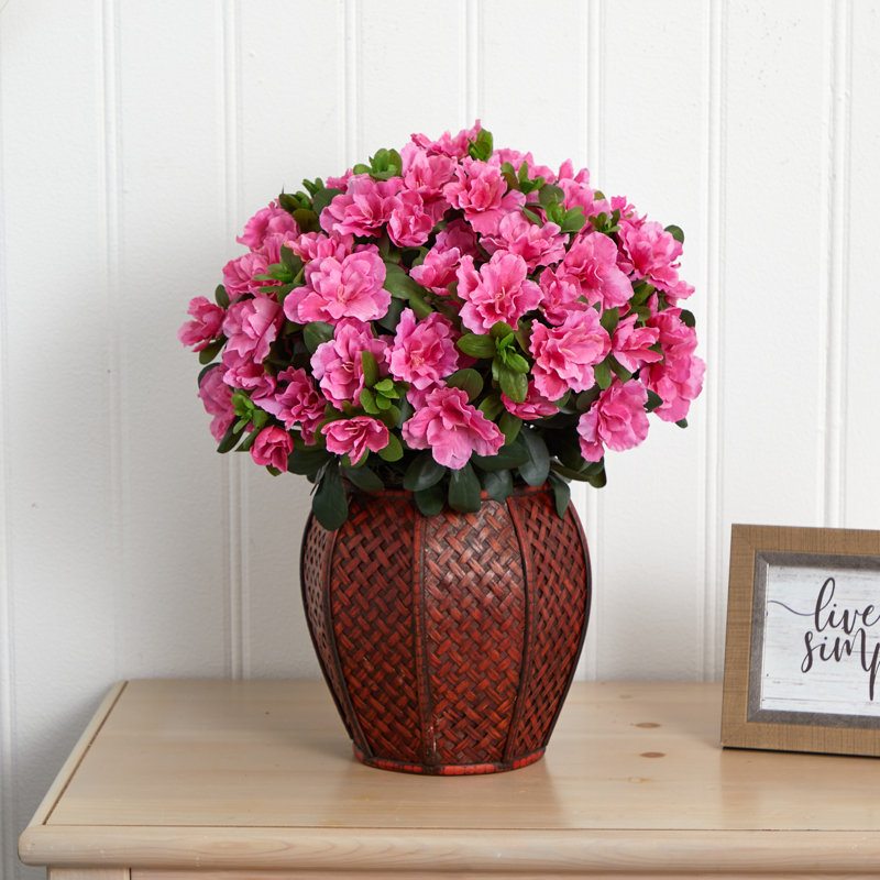 Primrue Azalea Centerpiece in Vase & Reviews | Wayfair