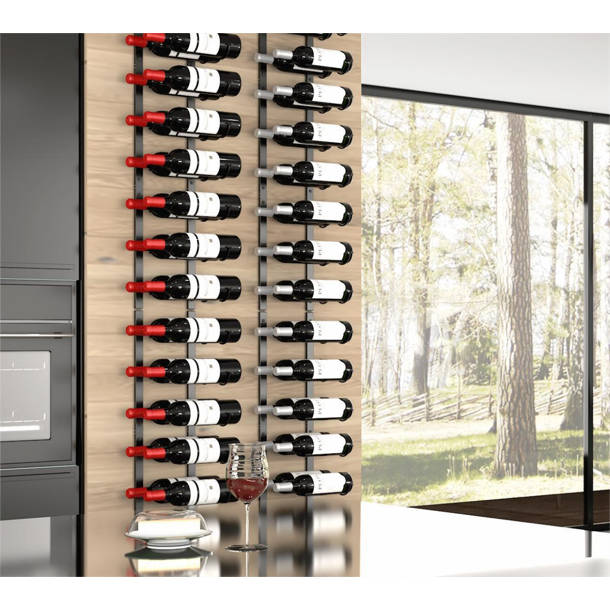 Rebrilliant Izac 45 Bottle Wall Mounted Wine Bottle Rack | Wayfair