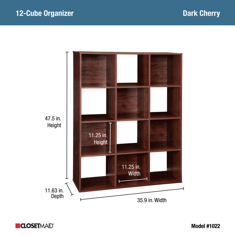 ClosetMaid Cubeicals 47.56" H x 35.91" W Cube Bookcase & Reviews | Wayfair