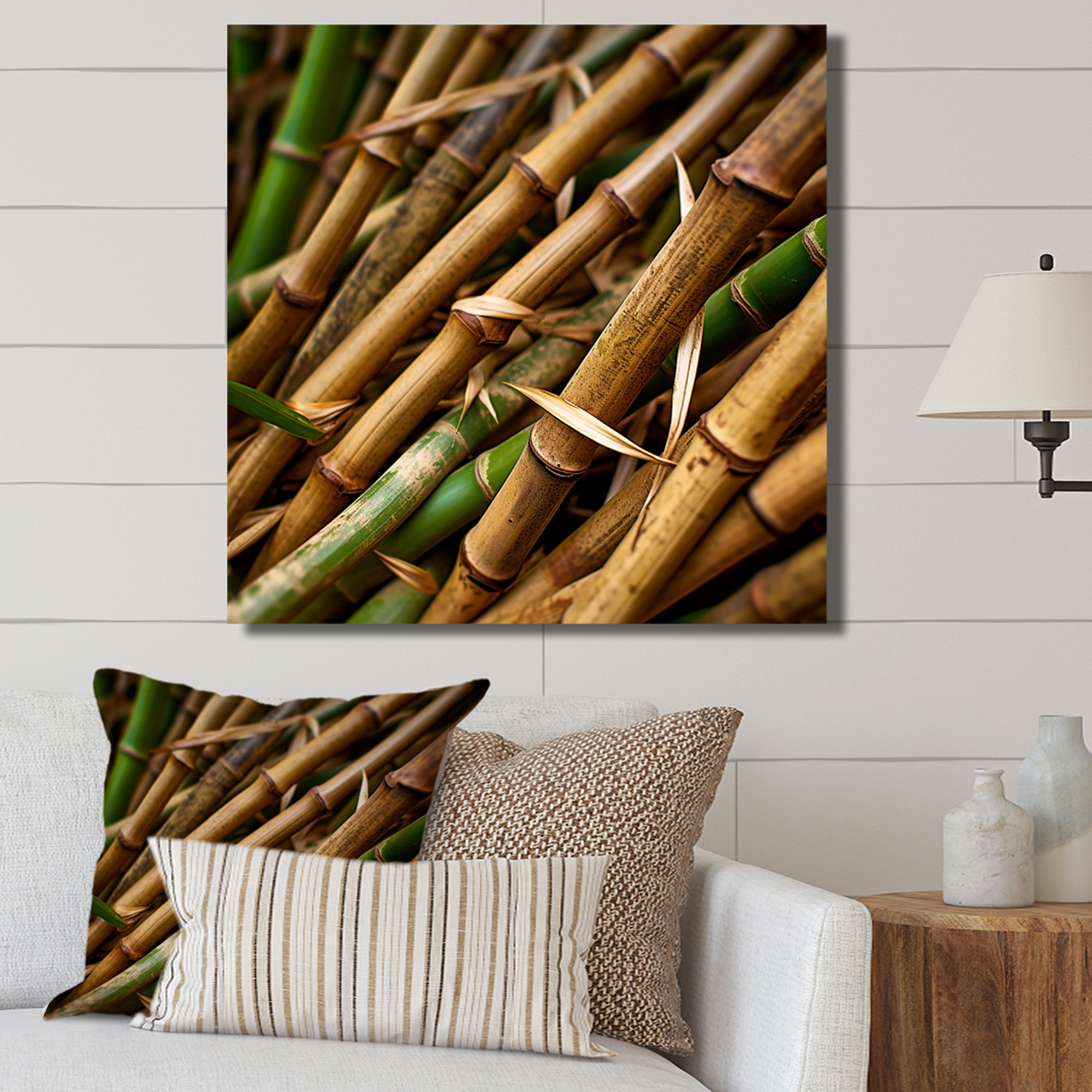Design Art Bamboo Field Close Up I - Bamboo Canvas Print_106660 | Wayfair