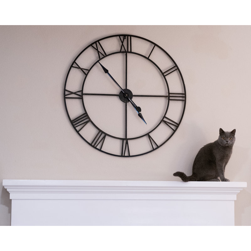 17 Stories Oversized Abrial 36" Wall Clock & Reviews | Wayfair