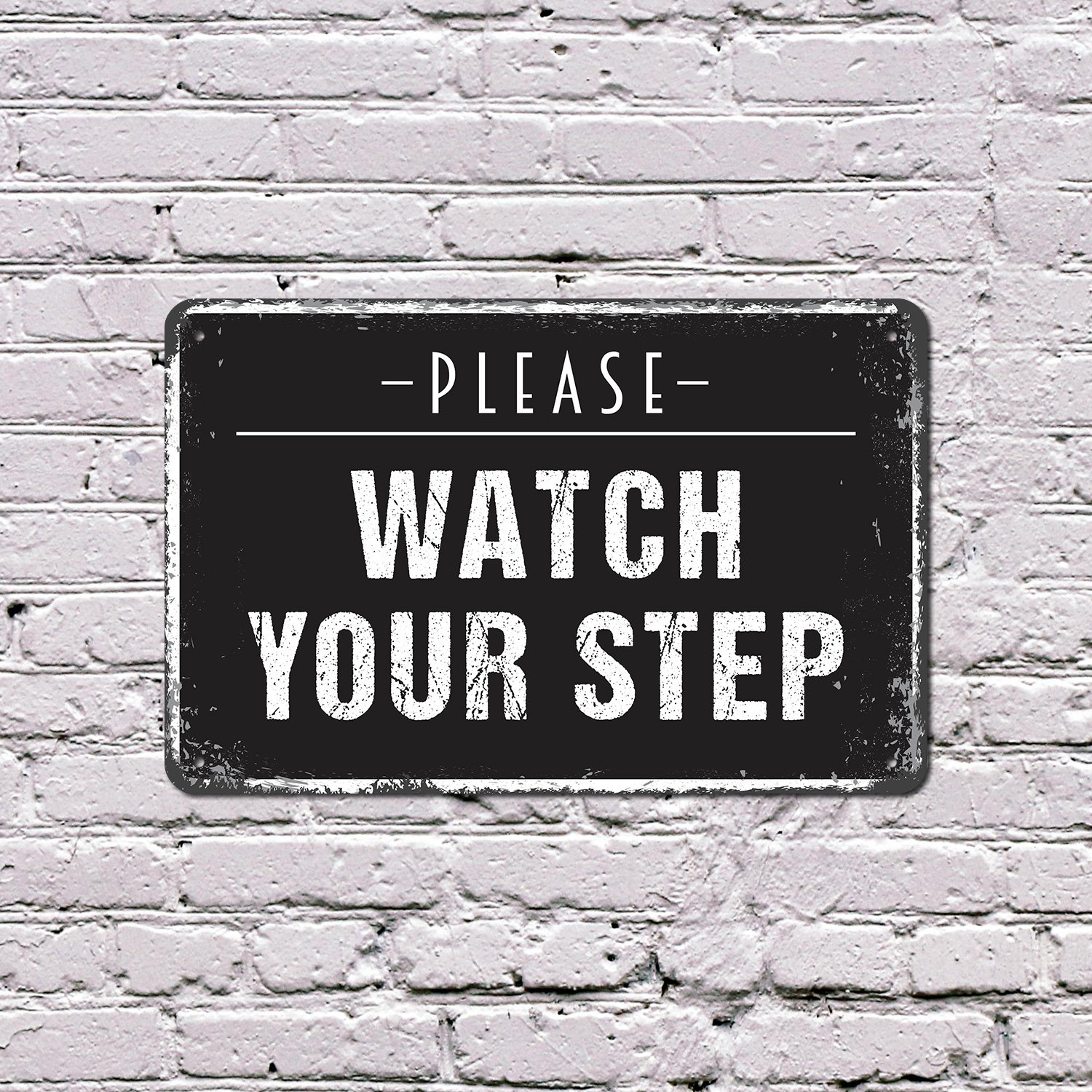 SignMission Please Watch Your Step 13 Inch x 20 Inch Plastic Sign | Wayfair