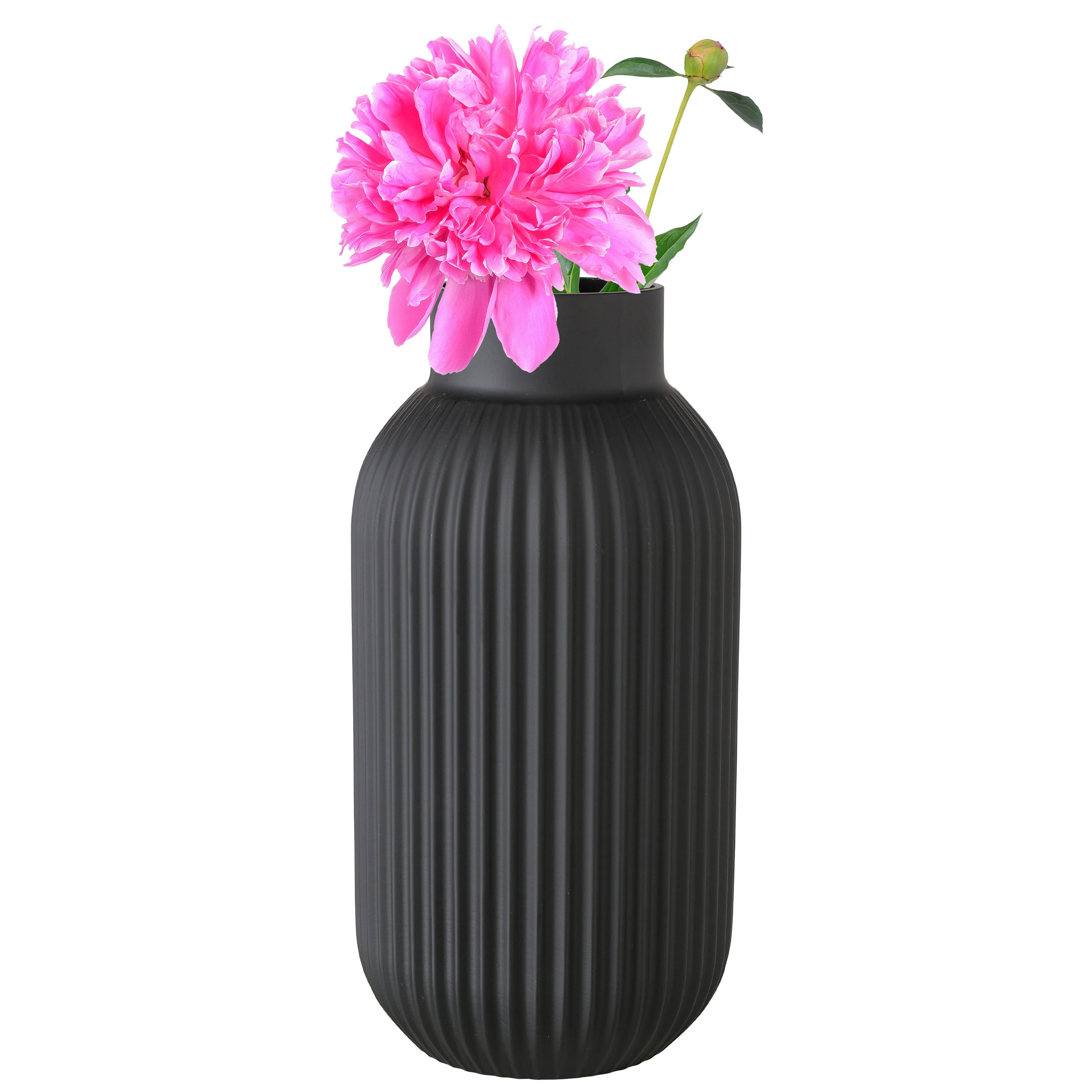 Ivy Bronx Iconic Scandi Vase In Matte Black, 11.75 Inches | Wayfair