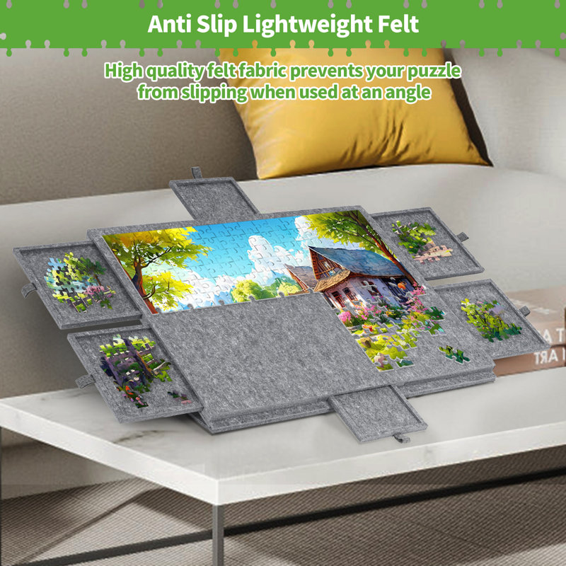 Nisorpa Lightweight Felt Puzzle Board With 6 Drawers | Wayfair