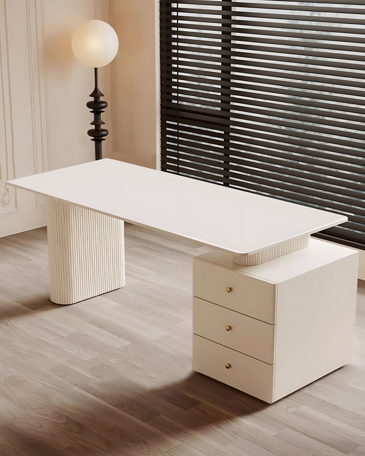 Orren Ellis Modern Simple Rock Slab Office Home Writing Desk - Wayfair ...
