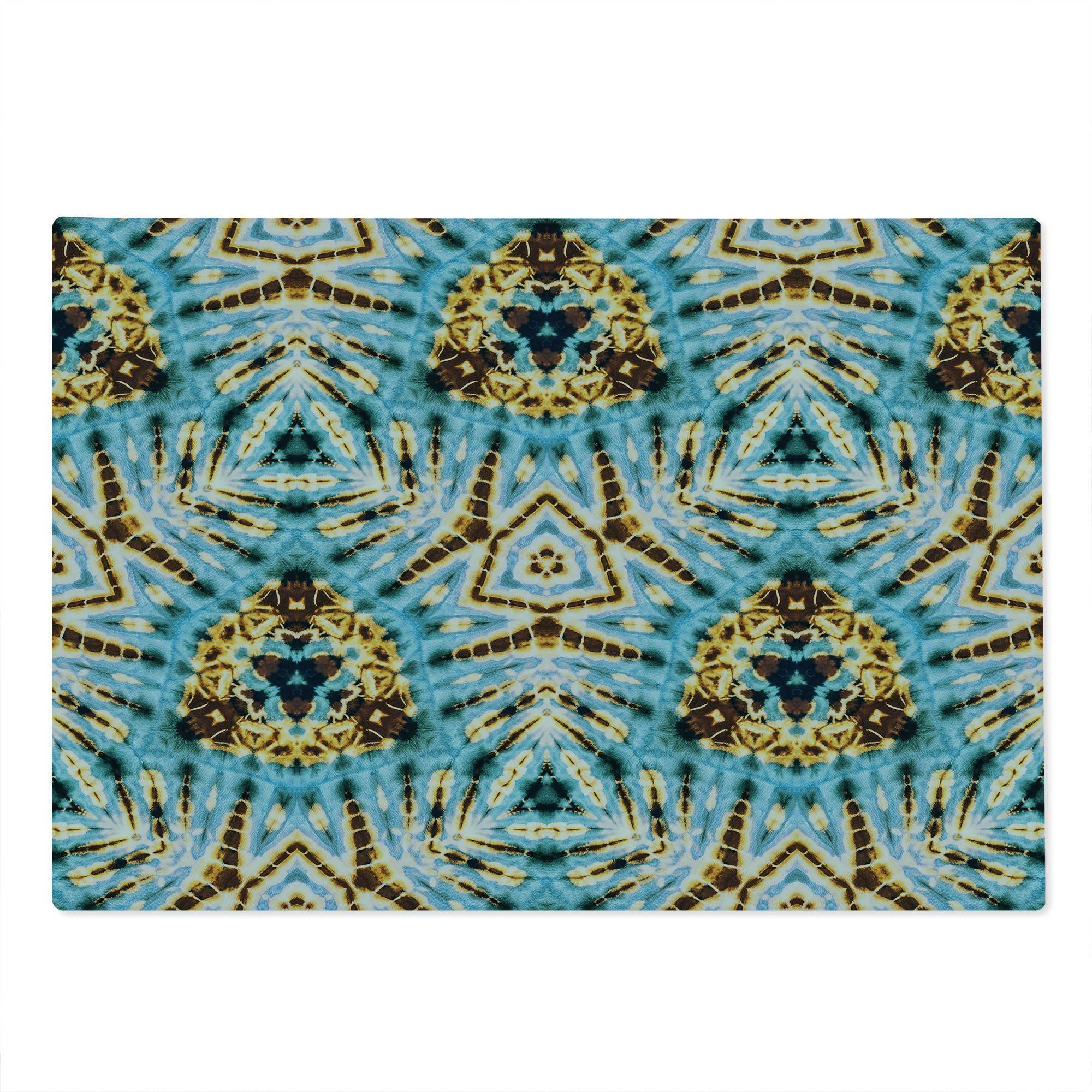 Ambesonne Tribal Cutting Board Large Size Abstract Tribal Patterns Blue ...