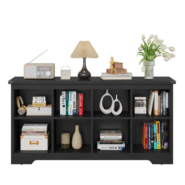 Gracie Oaks Gebrael 2-Tier Open Shelf Bookcase, 6/8-Cube Storage ...