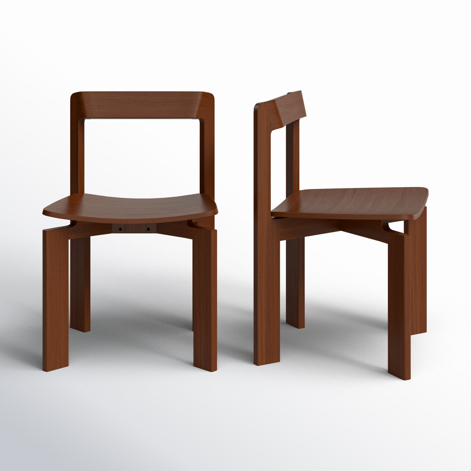 AllModern Leola Solid Wood Side Chair | Wayfair