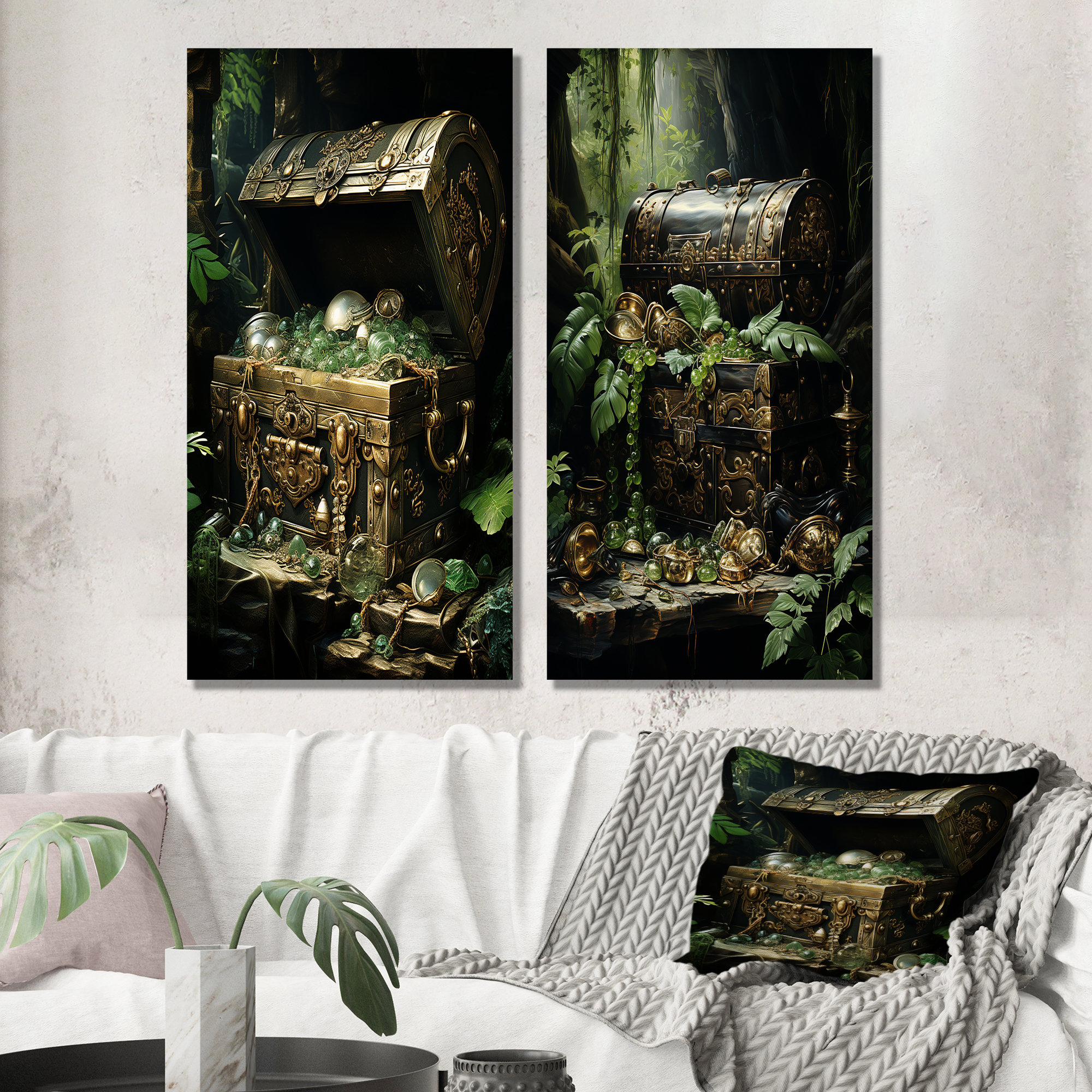 Lark Manor™ Sea Robber Hidden Treasures Chest - Pirate Wall Art Prints ...