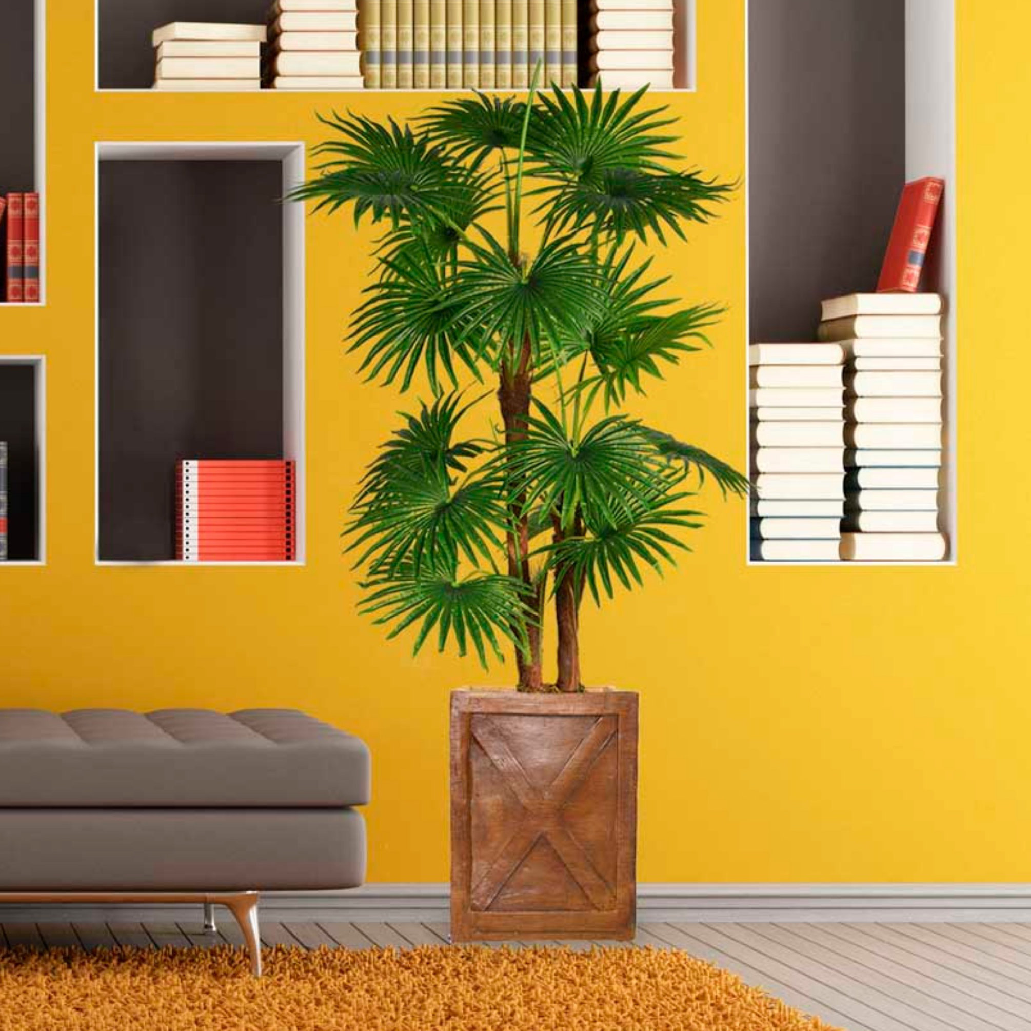 The Twillery Co.® Panama Artificial Indoor/Outdoor DÃ©cor Floor Palm ...