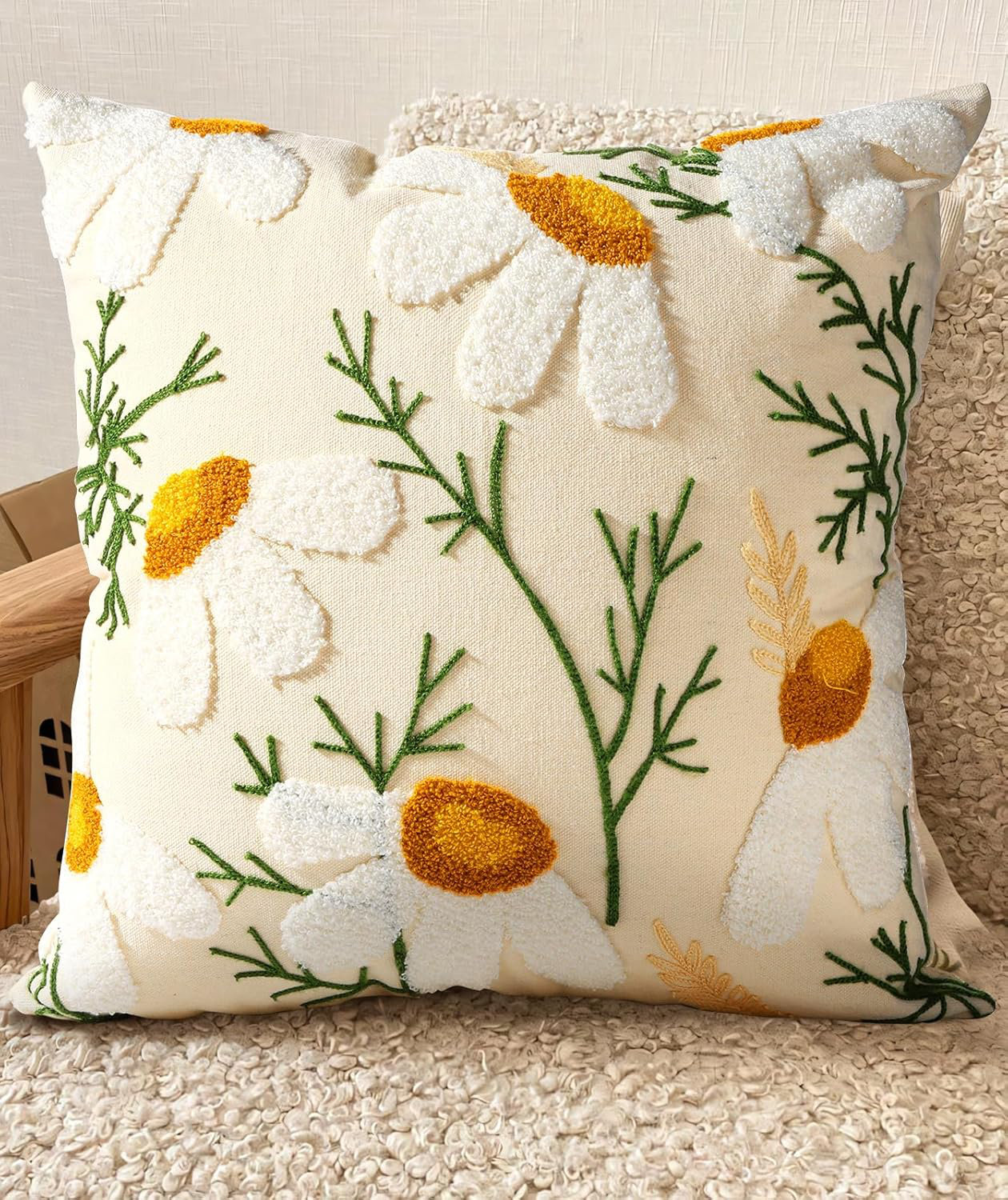 Togio Home Embroidered Throw Pillow Cover | Wayfair