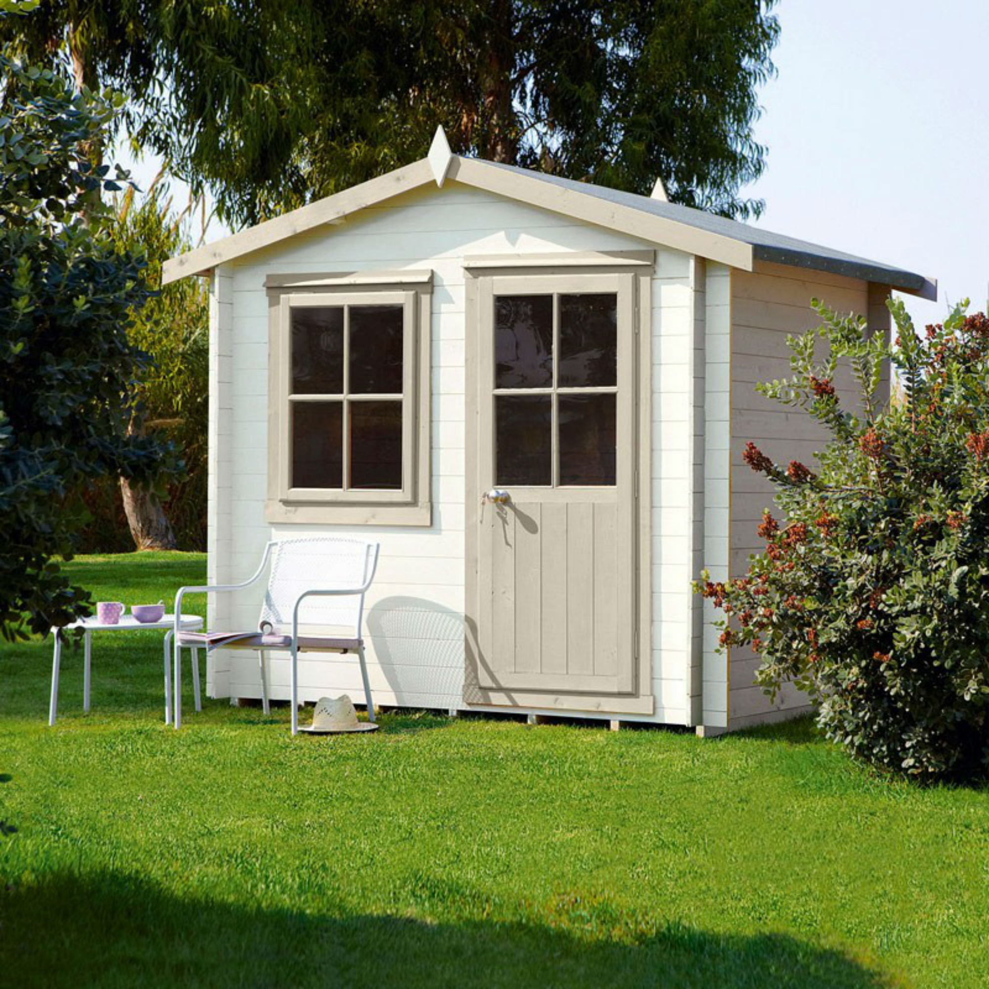 Shire GB Poche 8 x 8 Ft. 19mm Log Cabin | Wayfair.co.uk