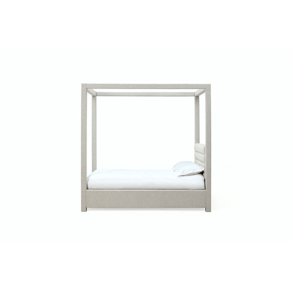 Joss & Main Herma Upholstered Canopy Bed & Reviews | Wayfair