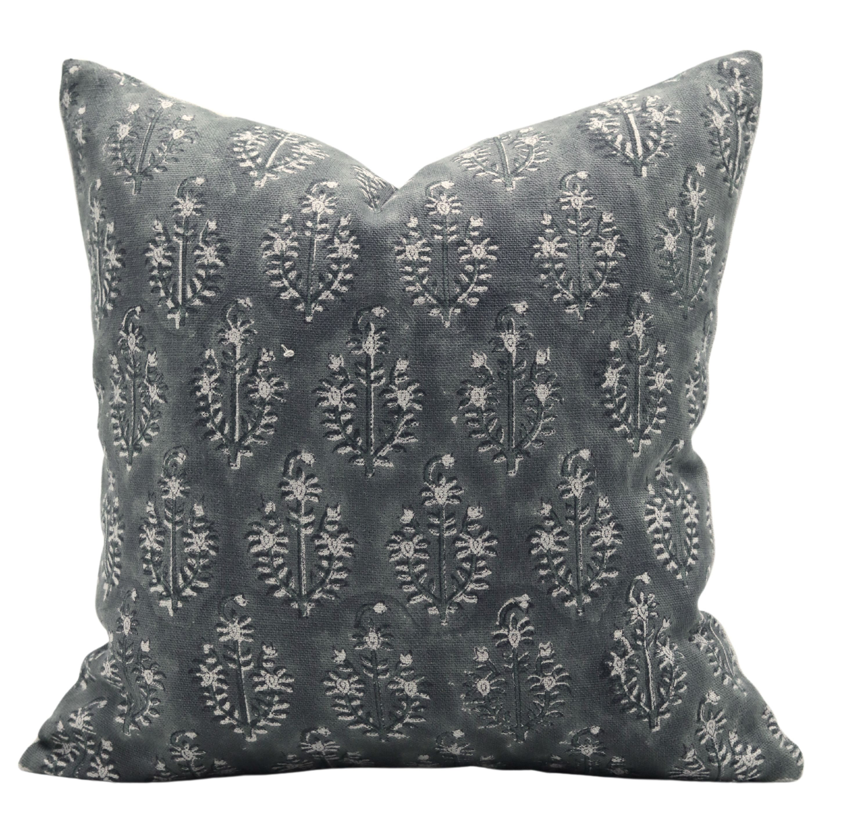 Fabdivine Floral Linen Indoor/Outdoor Reversible Pillow Cover | Wayfair