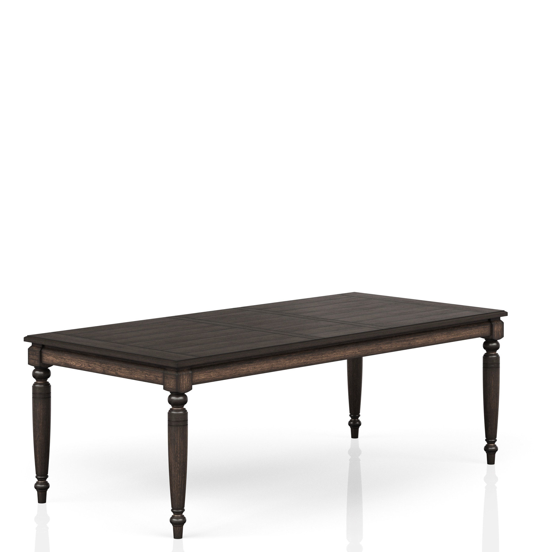 Alcott Hill® Classic Deep Coffee Brown Expandable Table For Dining Room ...