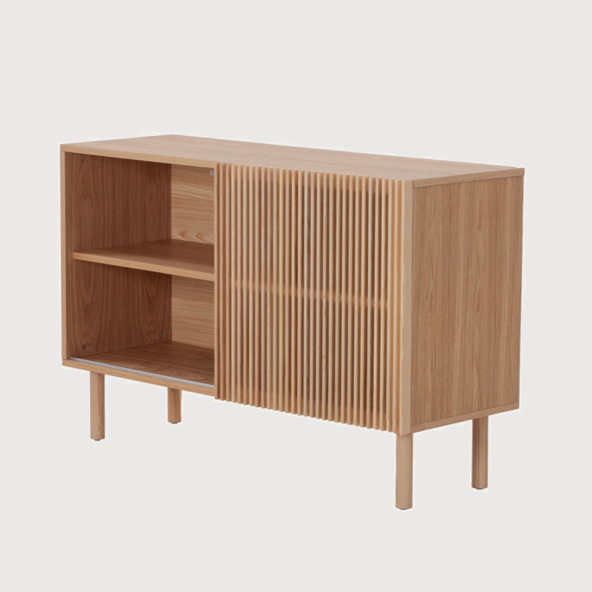 Latitude Run® Modern Sideboard With 4 Cabinet, Storage Cabinet, TV ...