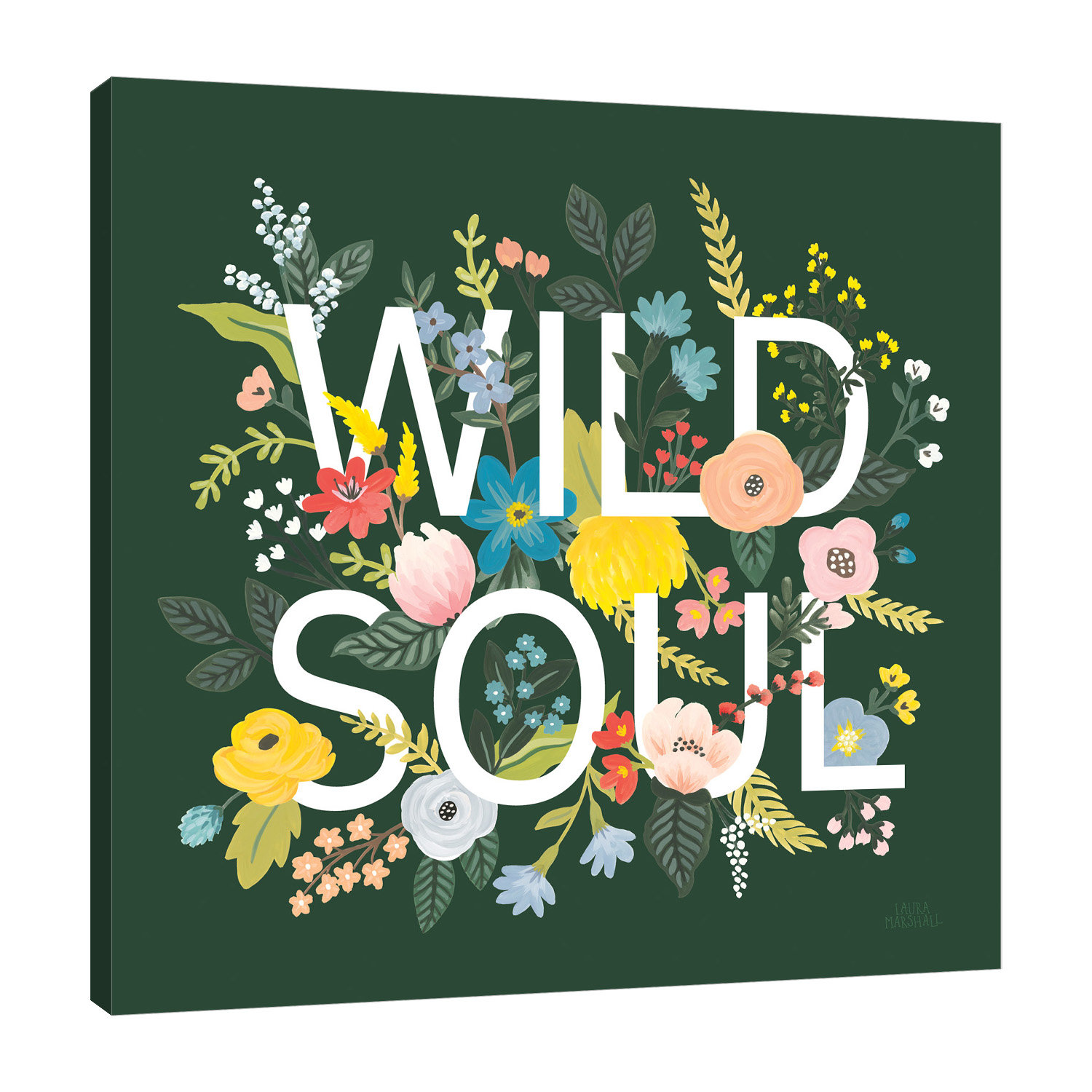 Jaxson Rea "Wild Garden I Green" Gallery Wrapped Canvas By Laura ...