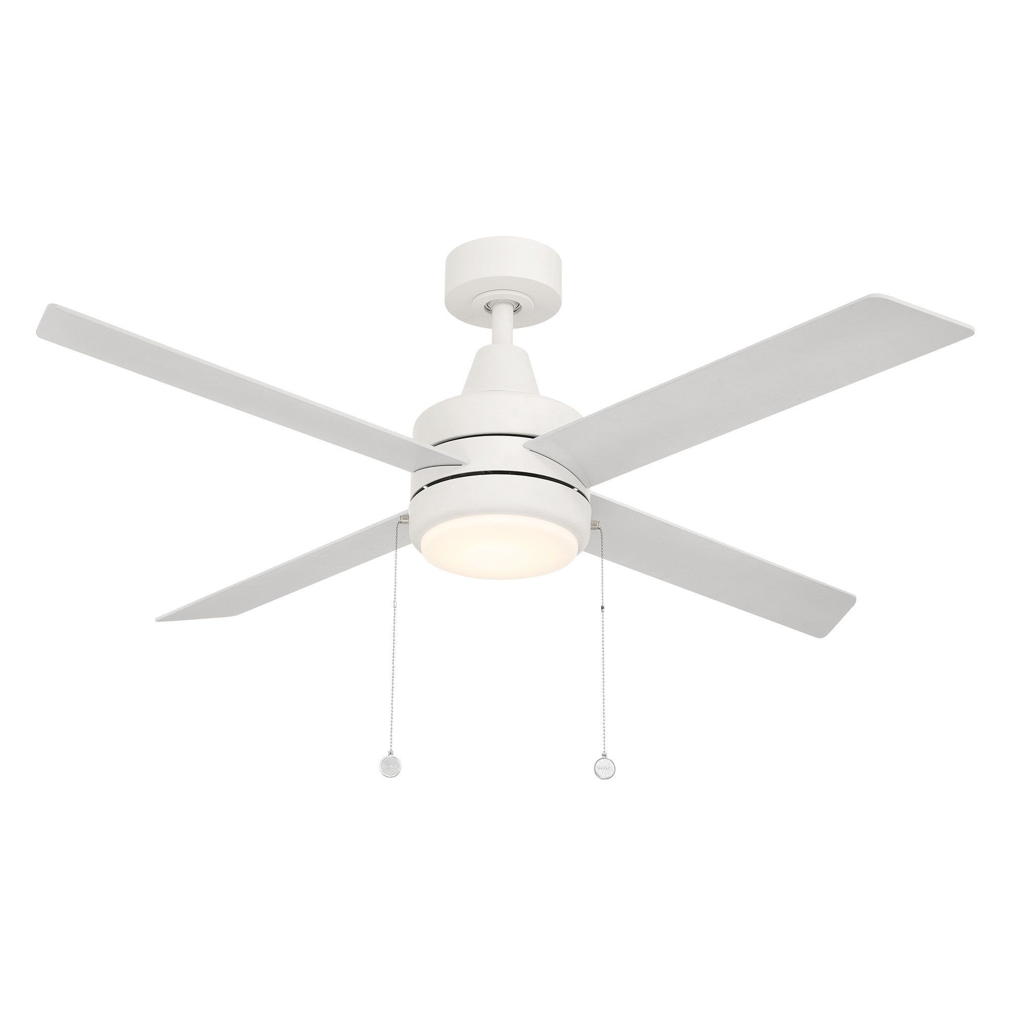WAC Limited Fans Quade 4-Blade Pull Chain Ceiling Fan With 2700K-3000K ...