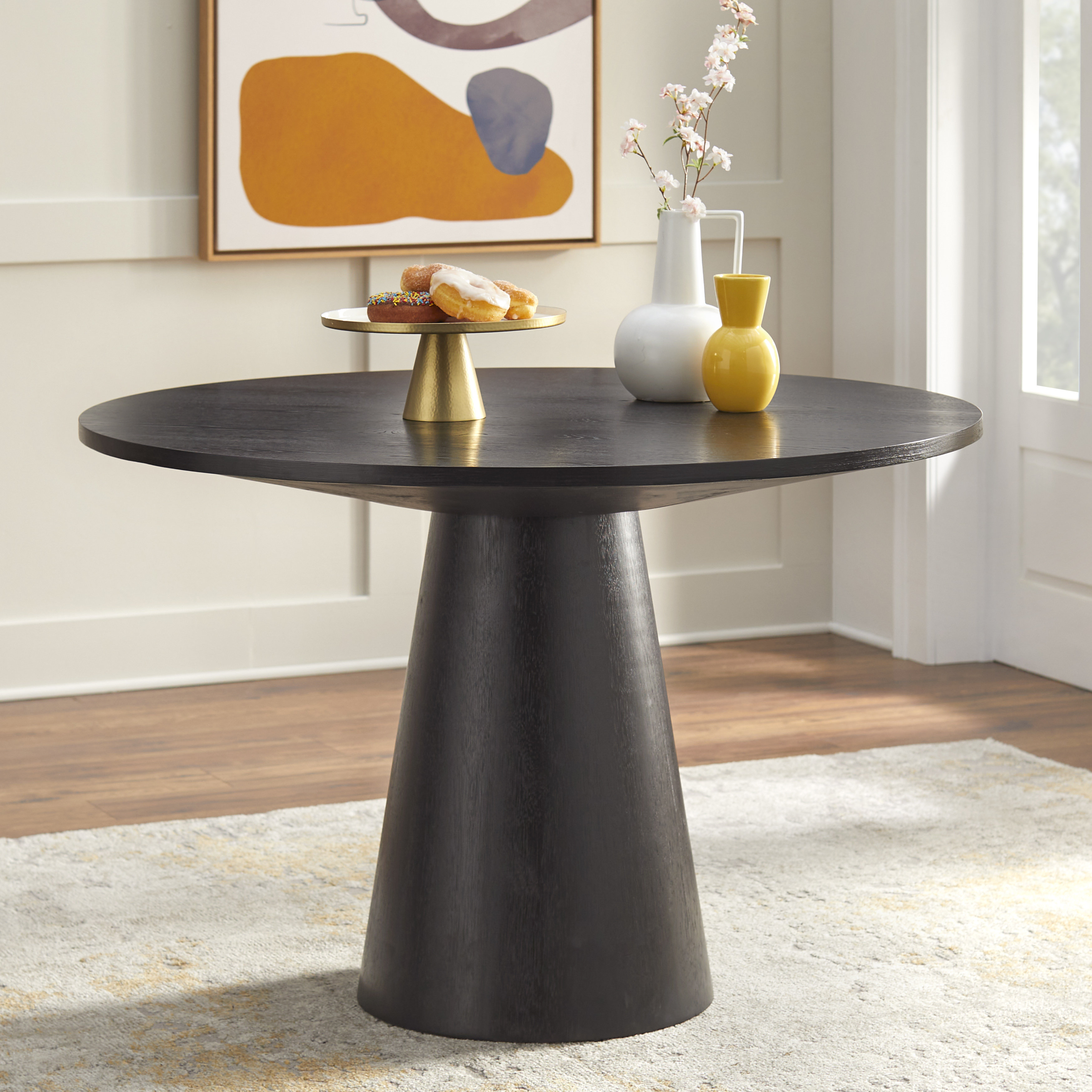 Wade Logan® Boudot Pedestal Dining Table & Reviews | Wayfair
