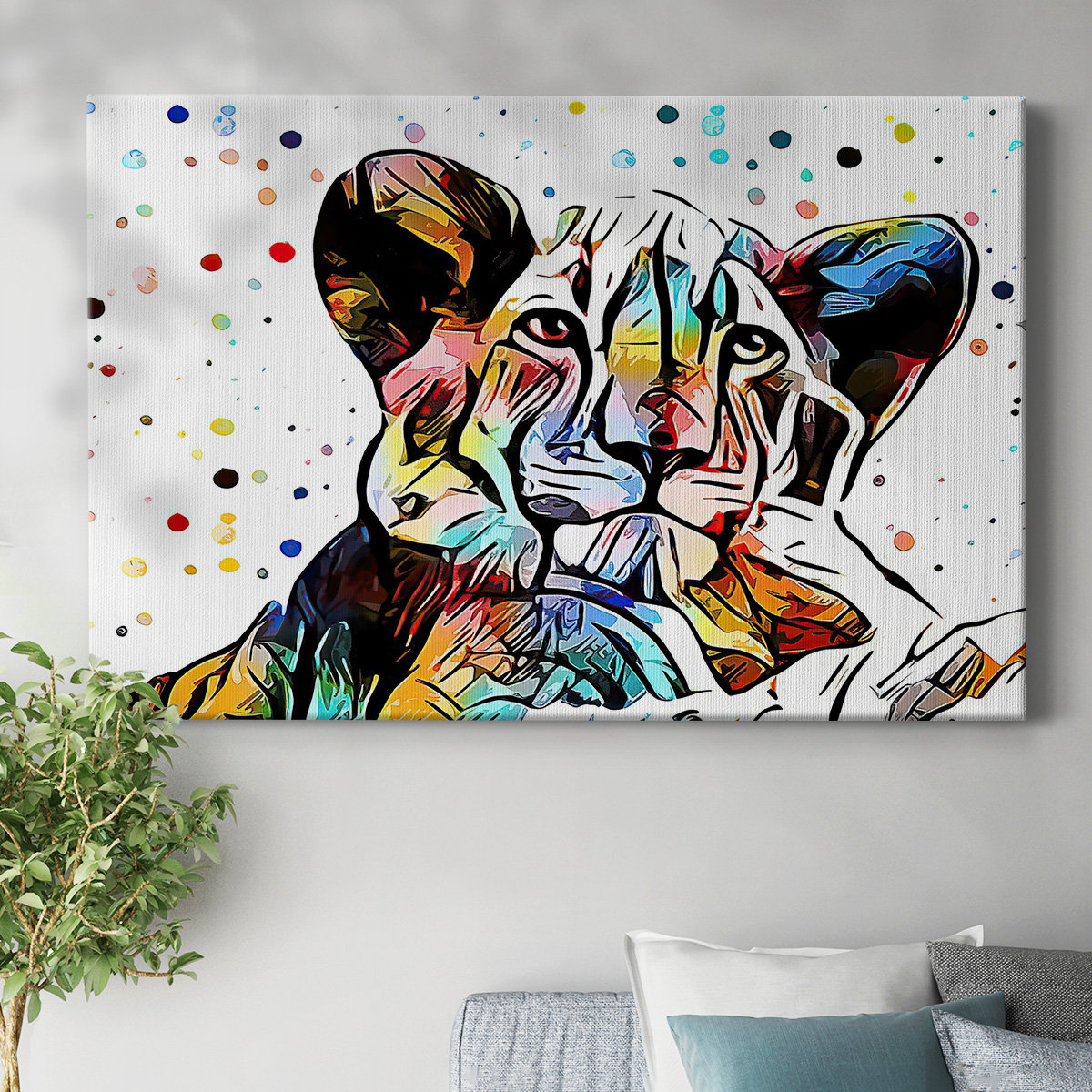 Bungalow Rose Motley Crew in Color I -Gallery Wrapped Canvas | Wayfair