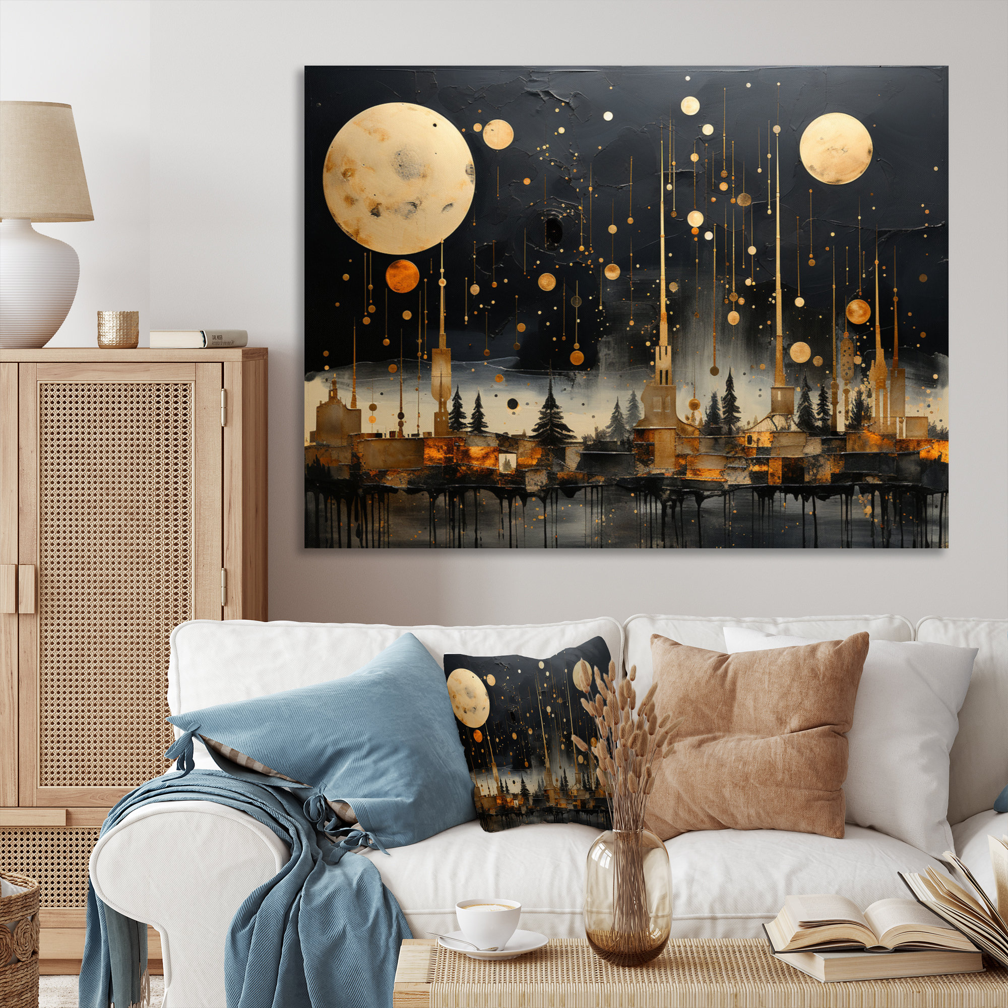 Winston Porter Madilyne Collage Constellations II On Canvas Print | Wayfair
