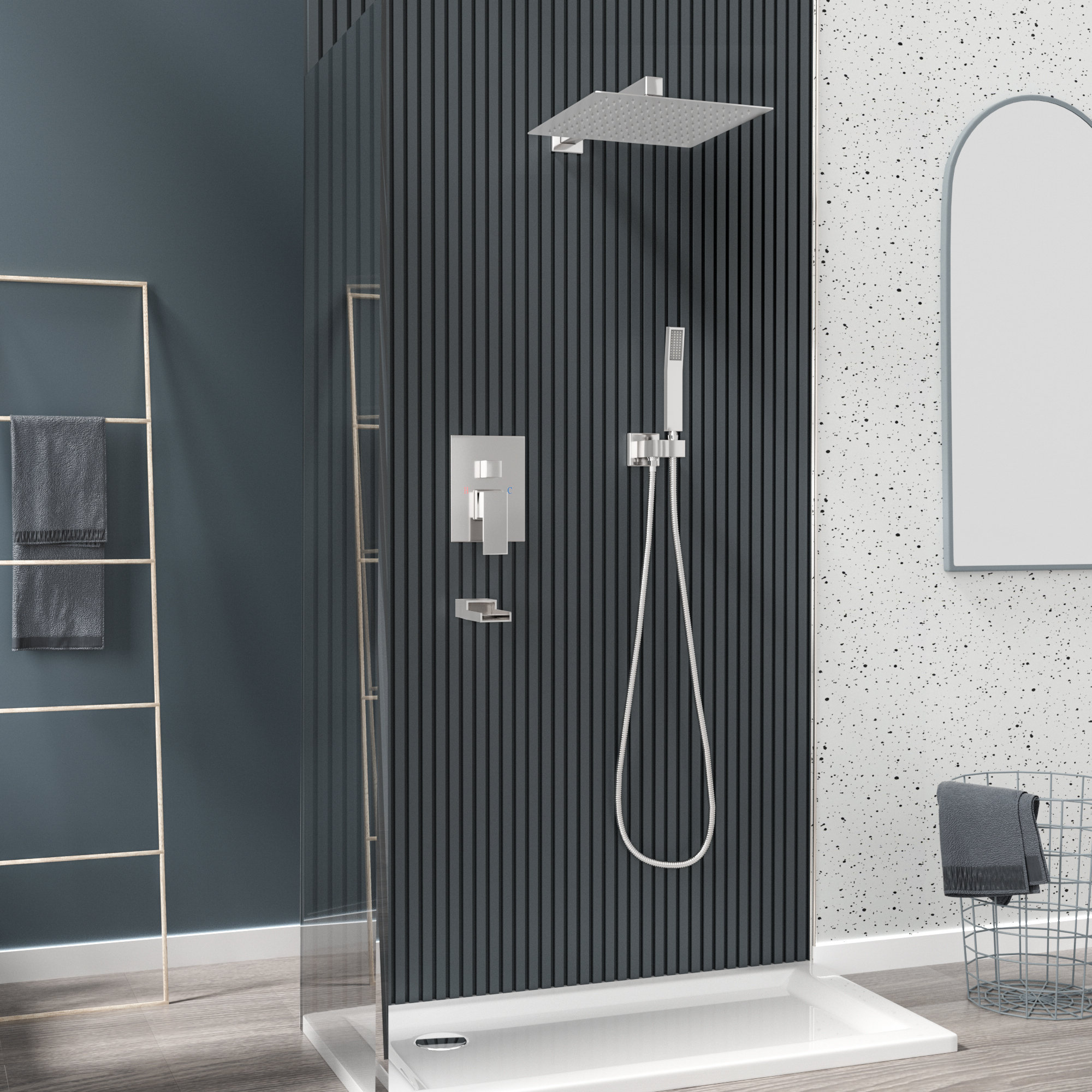 APRESSHUI Shower Faucets & Systems Complete Shower System | Wayfair