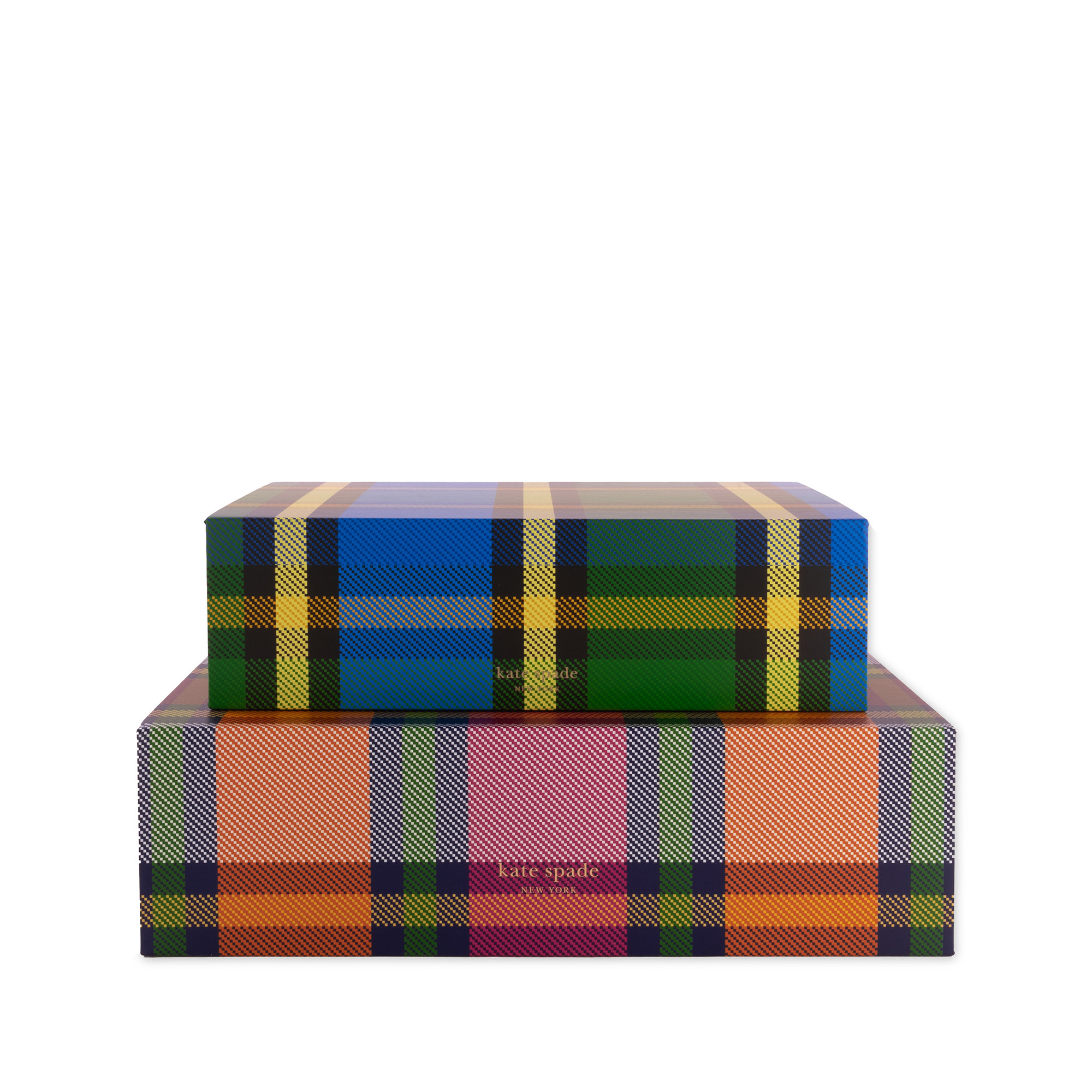 kate spade new york Nesting Boxes Duo, Grand Plaid Duo | Wayfair
