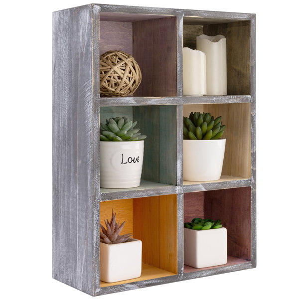 Gracie Oaks 12" x 16" Wood Small Cubby Shelf & Reviews | Wayfair